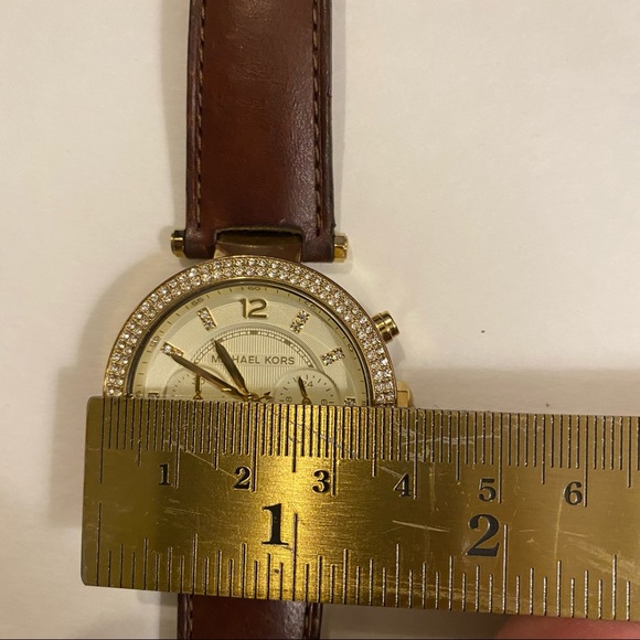 Michael Kors | Accessories | Michael Kors Leather Band Watch Mk2249 ...